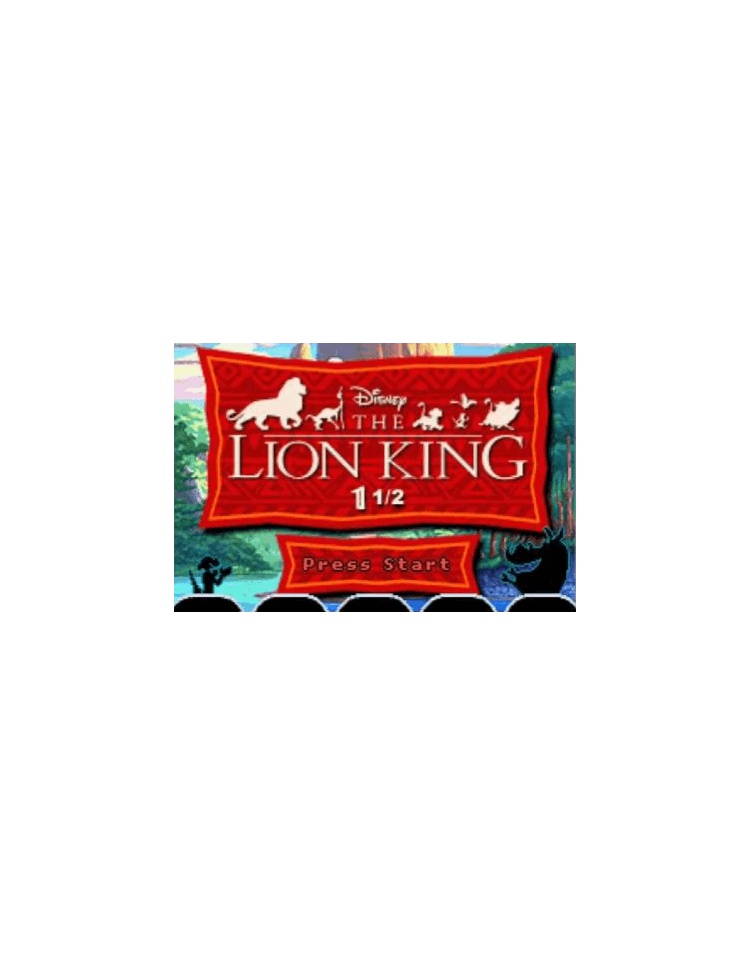 Disney's The Lion King 1 1/2 GBA
